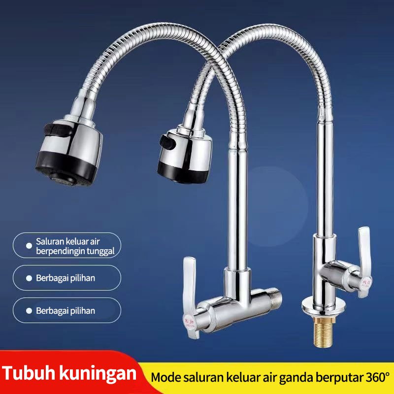 Jual SUS 304 Kran Angsa / Keran Wastafel / Keran Cuci Piring Stainless ...