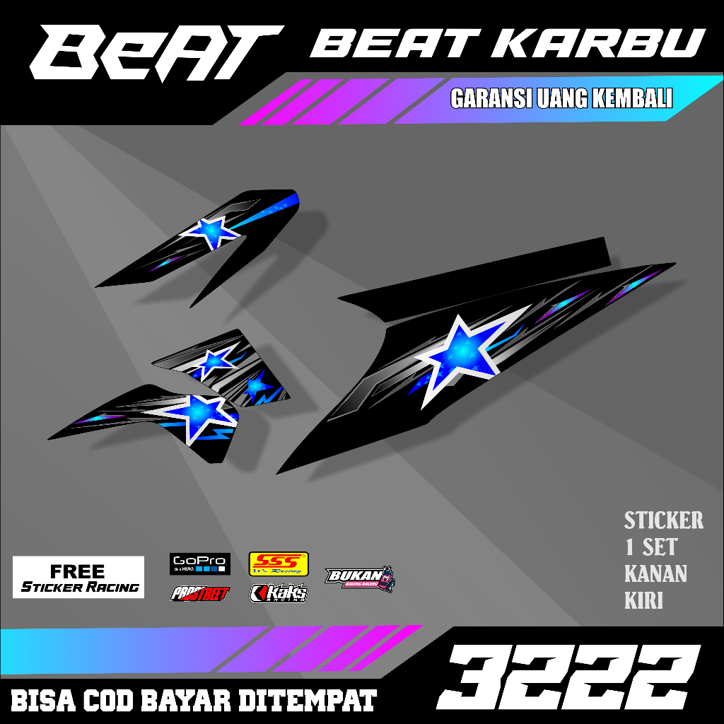Jual Striping Beat Karbu 2008 2009 2010 2011 2012 Stripping setiker ...