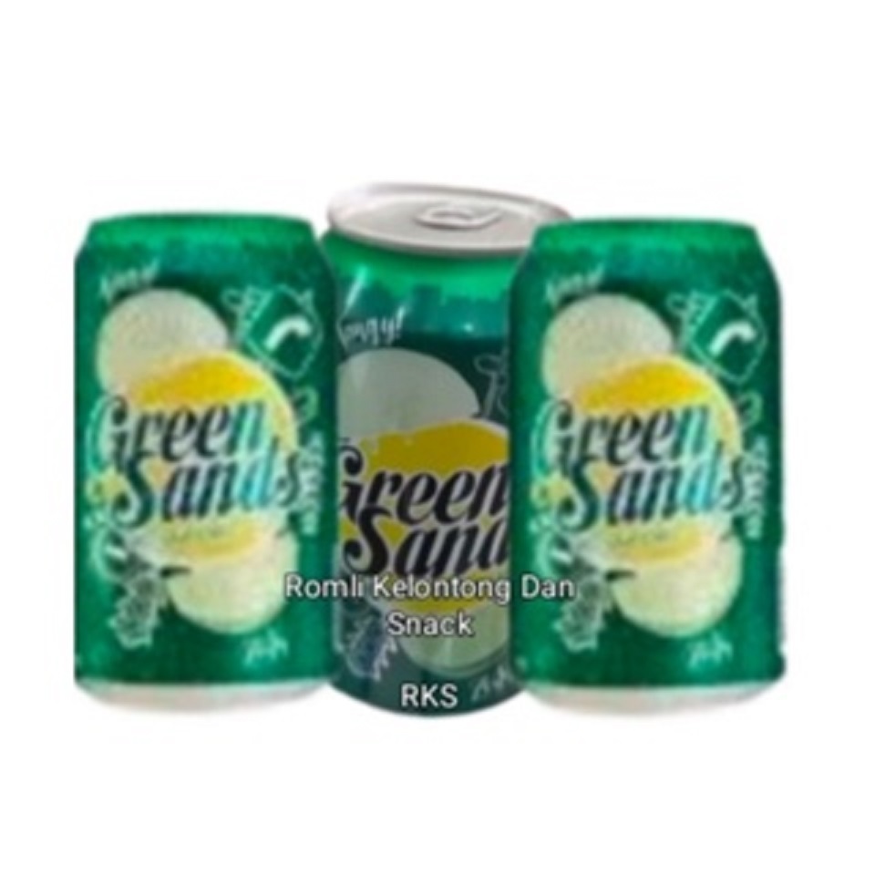 Jual GREEN SANDS Original Lime & Apple 330ml ( Minuman Kaleng ) 1Pcs ...