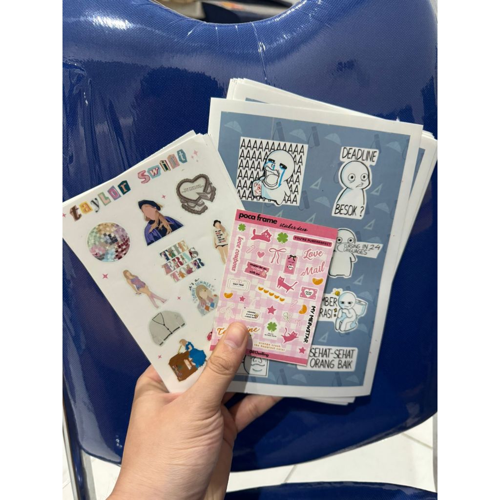 Jual Cetak Sticker Sheet Custom Ukuran A5, A6, atau A7 Murah Sudah ...