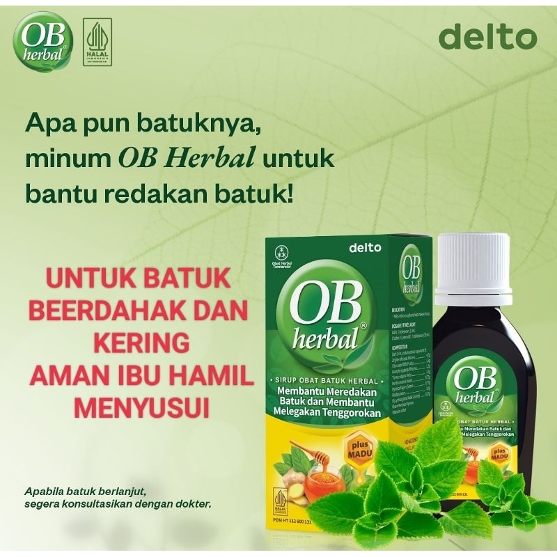 Jual OB HERBAL Sirup Obat Batuk Berdahak dan Batuk Kering | Shopee ...