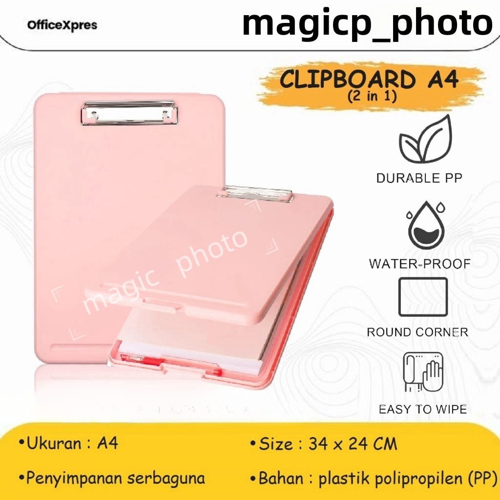 Jual Clipboard + Storage Alas Papan Ujian / Papan Jalan 2in1 ...