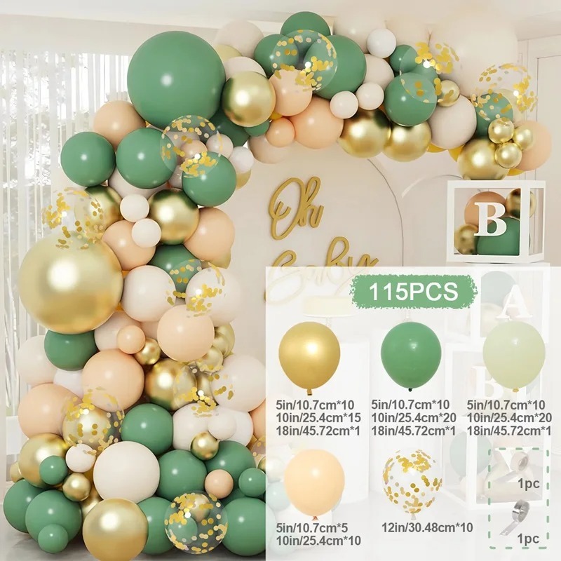 Jual Balon Ulang Tahun Oranye Krem Balon Putih Selamat Dekorasi Latex ...