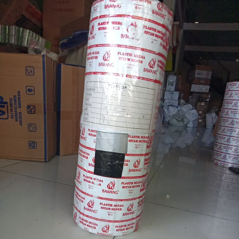 Jual Mulsa pertanian hitam perak cap bawang 8kg 80/100cm | Shopee Indonesia