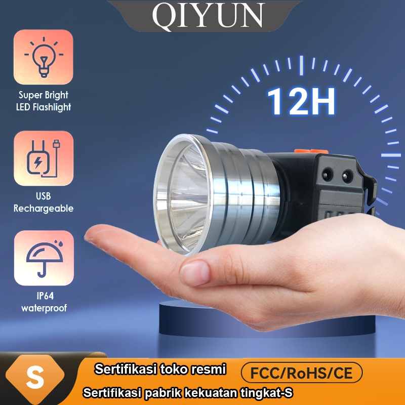 Jual QYD Lampu Senter Kepala LED Super Terang dan Nyaman Lampu Depan ...