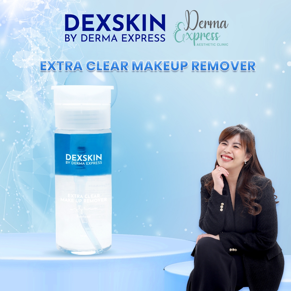 Jual DEXSKIN by Derma Express Extra Clear Make Up Remover 90ml | Shopee ...