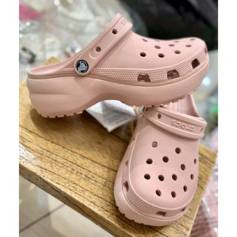 Jual CROCS FLAT SHOES PLATFOM ORIGINAL 100%(FREE JIBBIT) | Shopee Indonesia