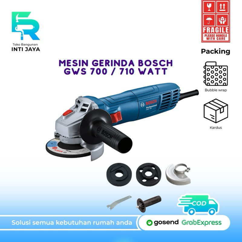 Jual Mesin Gerinda Bosch GWS 700 Angle Grinder 4in | Shopee Indonesia