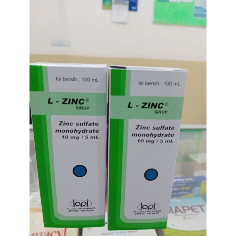 Jual L-zinc Sirup100ml untuk gangguan Diare | Shopee Indonesia