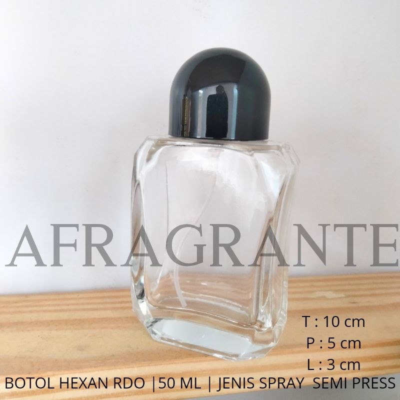 Jual botol parfum hexan redo 50 ml semi press- botol parfum luxury 50 ...