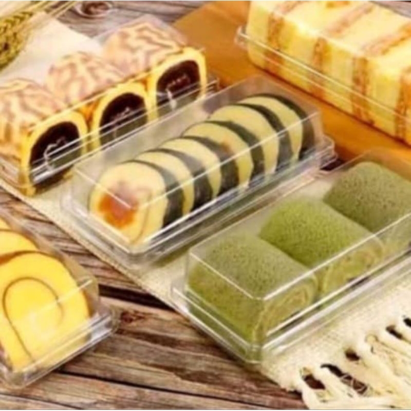 Jual Tray Mika Persegi Panjang (Tray mochi, bolgul, slice cake uk 14,5 ...