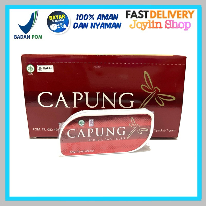 Jual Capung Herbal Pastilles Permen Hisap Meredakan Batuk | Shopee ...