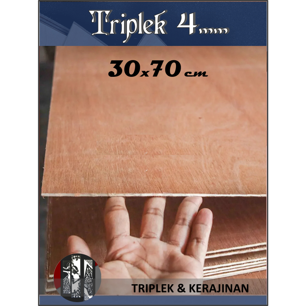 Jual Triplek 4mm 30x70 cm (Plywood Multiplek 4 mm 30 x 70 | 70x30 | 70 ...