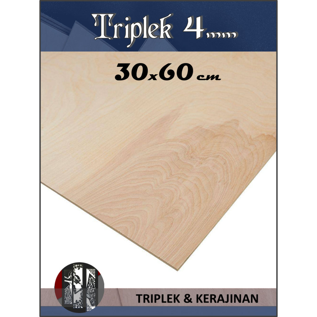 Jual Triplek 4mm 30x60 cm (Plywood Multiplek 4 mm 30 x 60 | 60x30 | 60 ...