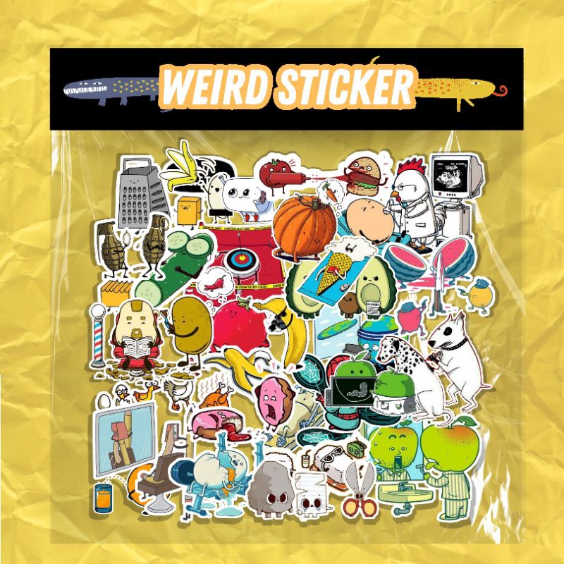 Jual 60PCS+ STICKER MEME LUCU | WEIRD STICKER | STICKER NGAKAK ...