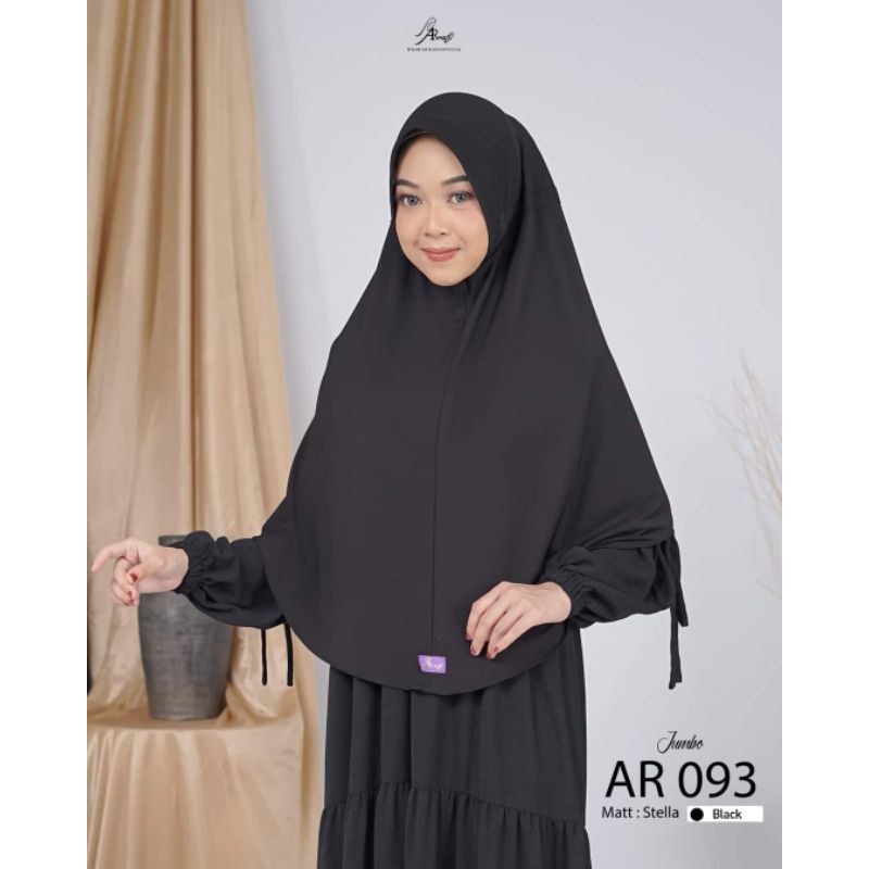 Jual Hijab Jumbo Polos Tali Serut || Hijab Arrafi AR 093 Jumbo | Shopee Indonesia