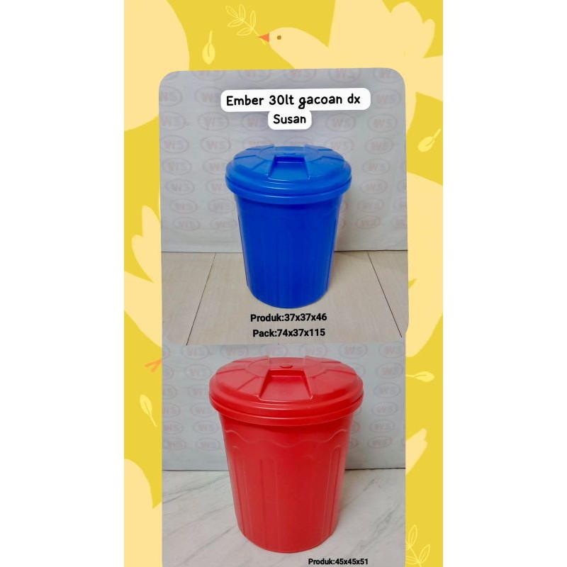 Jual EMBER TUTUP GACOAN UKURAN 30L 40L 50L | Shopee Indonesia
