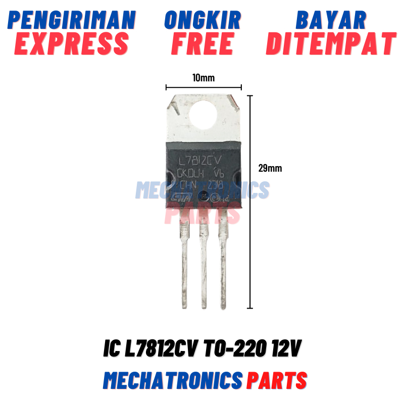 Jual L7812CV L7812 LM7812 TO 220 POSITIVE VOLTAGE REGULATOR 12V | Shopee Indonesia