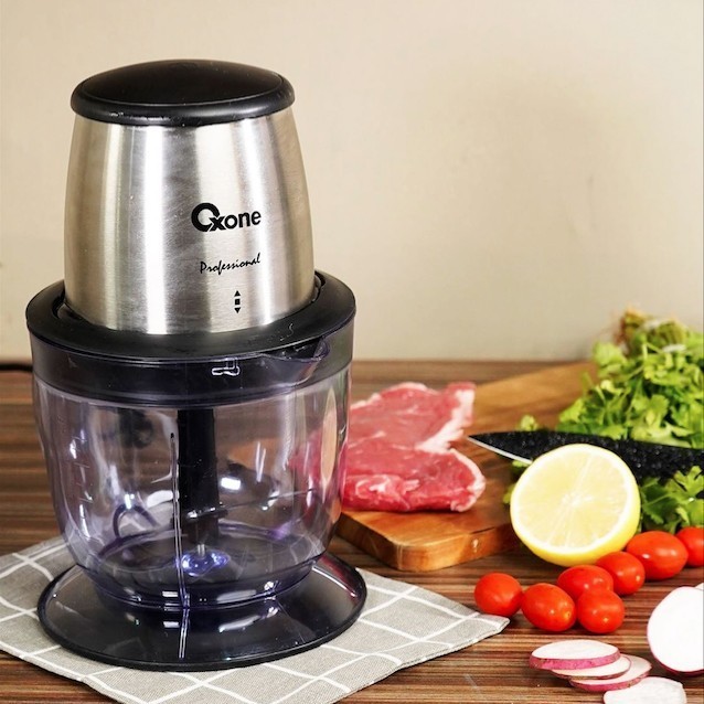 Jual Jumbo Chopper Blender Daging Bumbu 1,2 Liter OX-272 OXONE | Shopee Indonesia