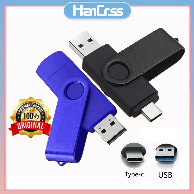 Jual FLASHDISK OTG type c dan usb 32GB/64GGB/128GB FLASH DRIVE ULTRA ...