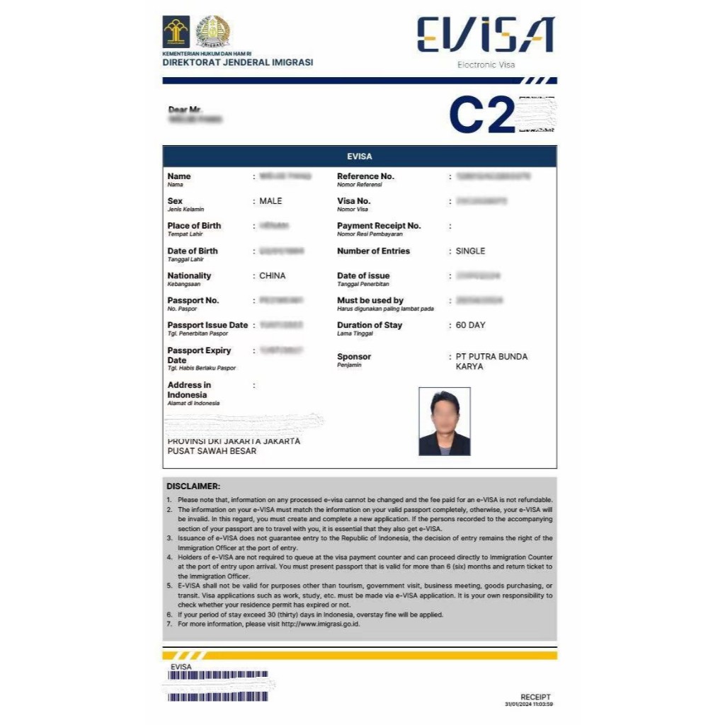 Jual E-Stay Permit for Family Reunification C317 / Visa Penyatuan ...