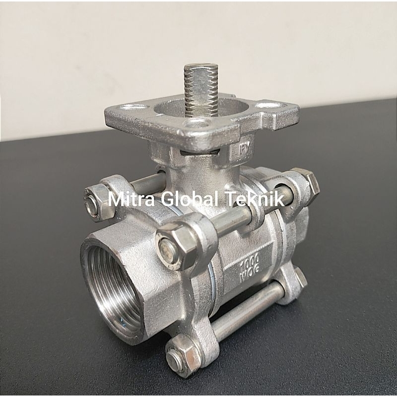Jual Ball Valve Mounting Pad 1/4" Inch SS316 Type 3pc | Shopee Indonesia