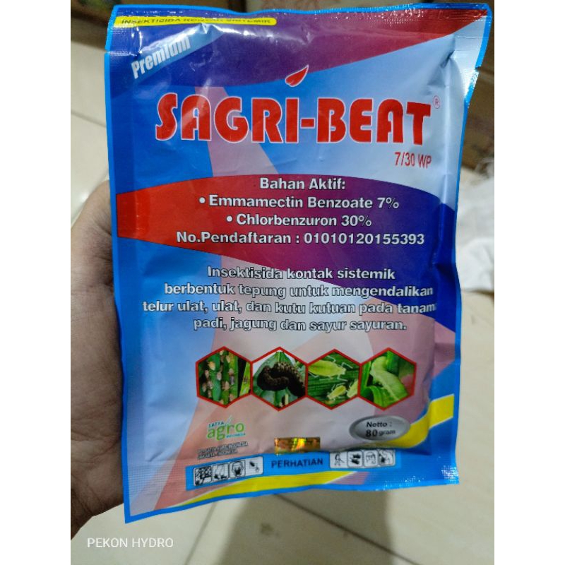 Jual SAGRI BEAT 7/30 WP 80 GRAM PEMBASMI ULAT KUTU TELUR INSEKTISIDA ...