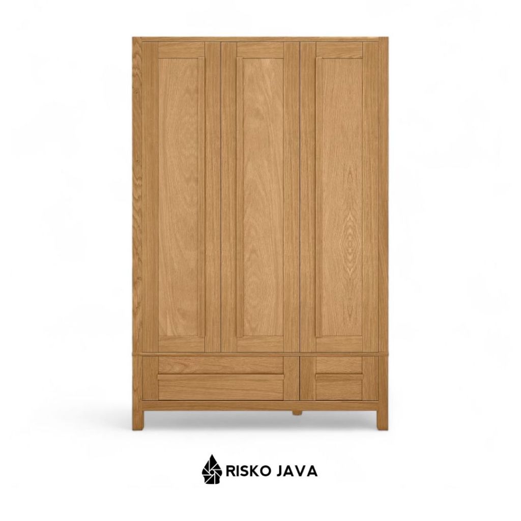Jual Almari Kayu Jati / Lemari Pakaian Minimalis / Almari Laci ...