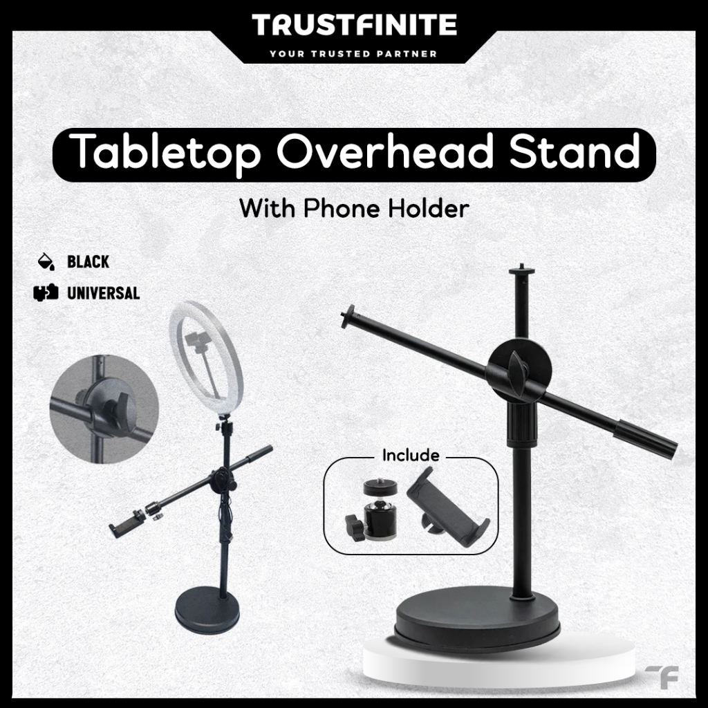 Jual Tabletop Overhead Stand with Phone Holder / Overhead Tripod ...