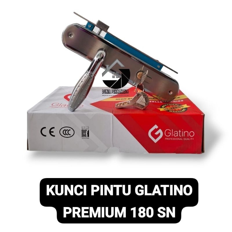 Jual KUNCI PINTU/HANDLE PINTU/GAGANG PINTU KAYU GLATINO PREMIUM ORIGINAL | Shopee Indonesia