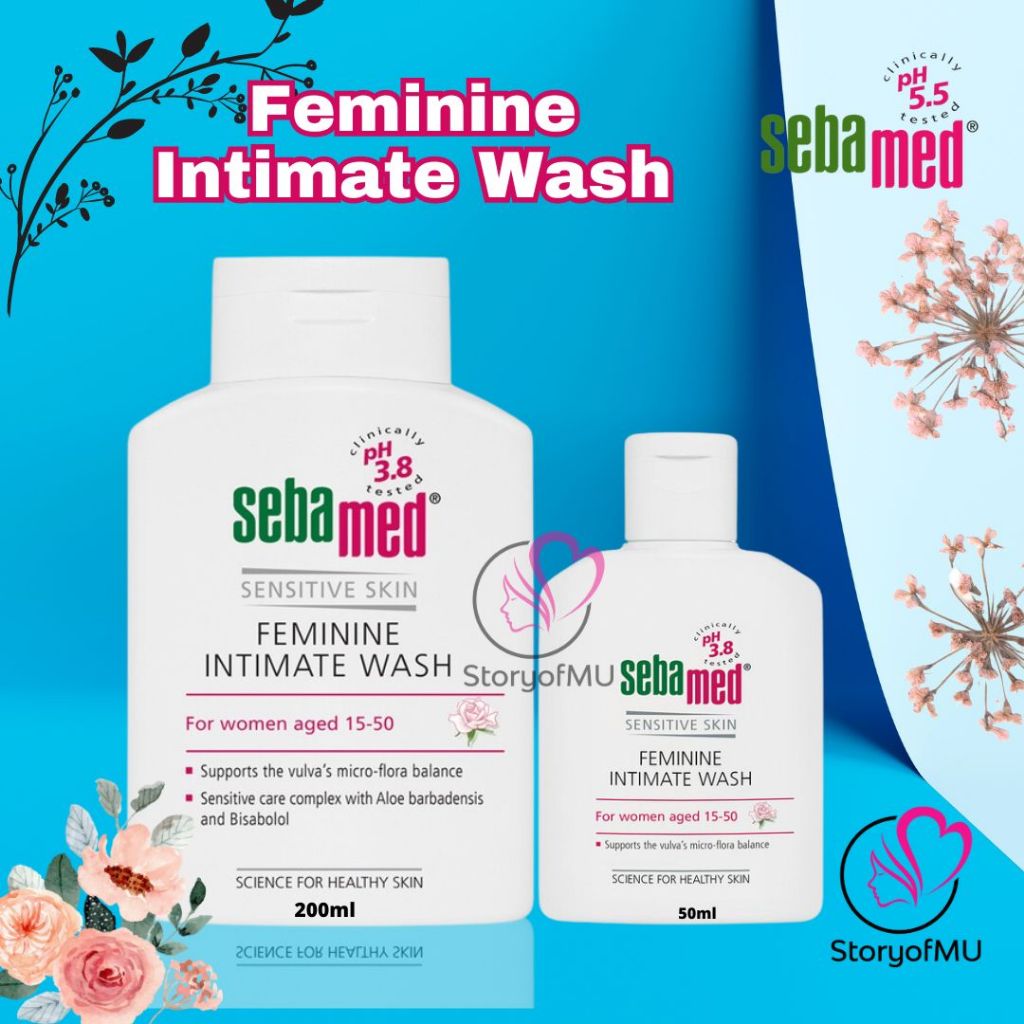 Jual StoryofMU SEBAMED Feminine Intimate Wash pH 3,8 50ml 200ml ...