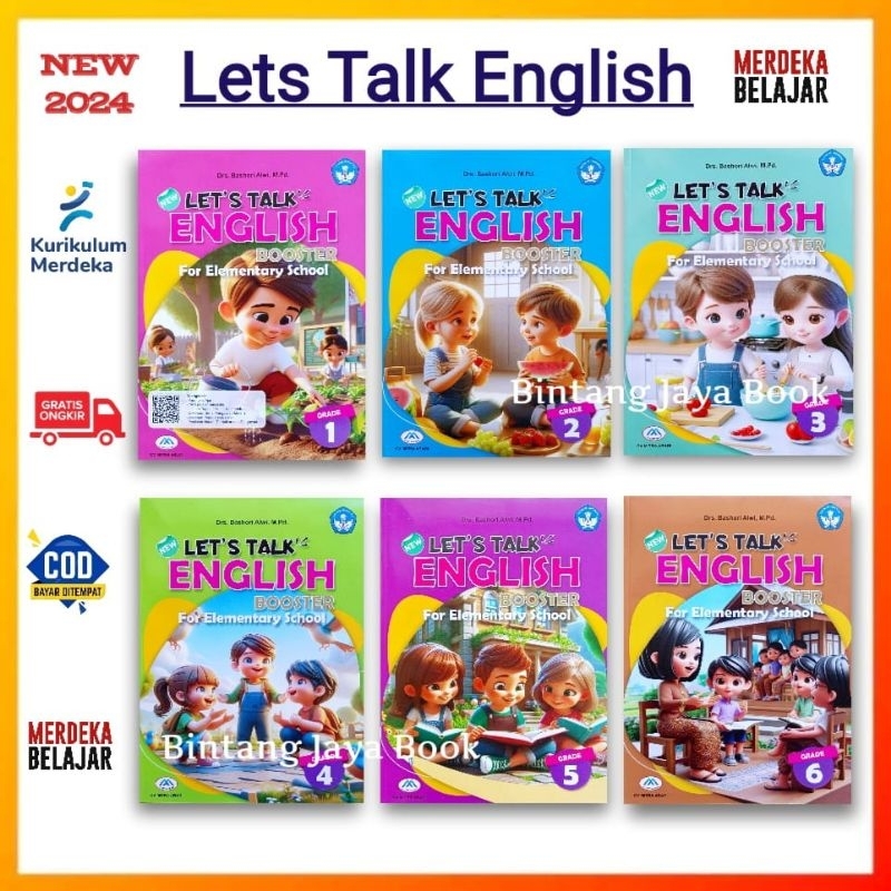 Jual Lets Talk English Booster - Lets Talk English Kelas 1,2,3,4,5,6 Kurikulum Merdeka Penulis ...