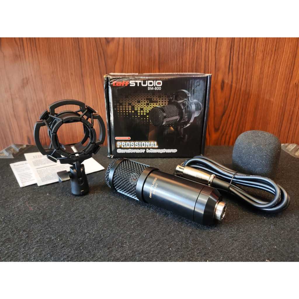 Jual TAFF STUDIO BM-800 | Pro Condenser Microphone | Black | Microphone ...