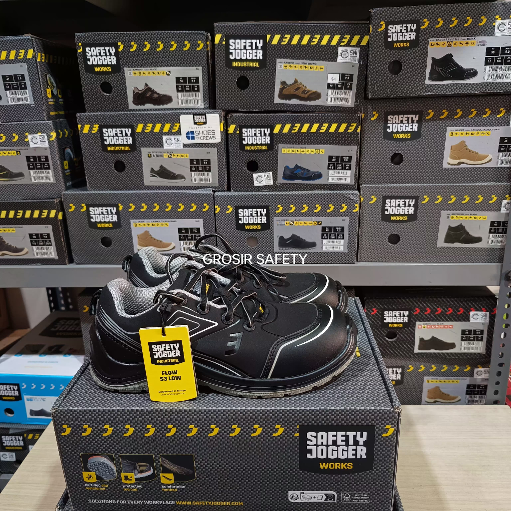 Jual Sepatu Safety Jogger Flow S3 Low Original | Shopee Indonesia