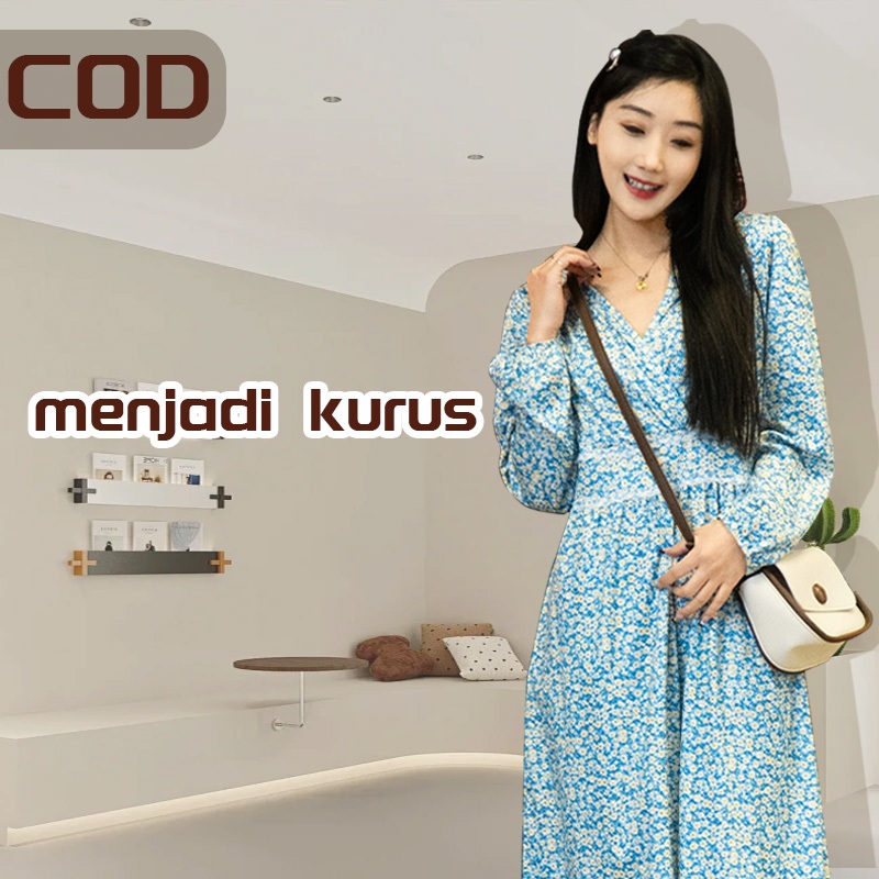 Jual Gaun Bunga Retro Sastra Perancis Rok Gaya Baru untuk Wanita 2024 ...