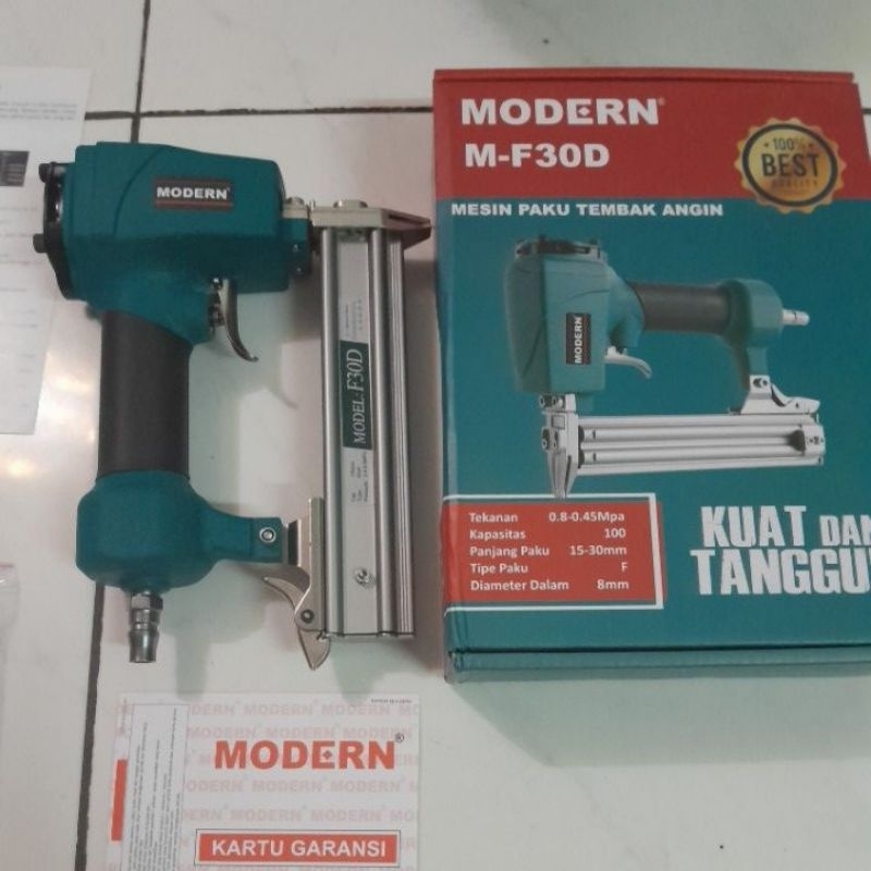 Jual Mesin Paku Tembak Angin Modern MF30D Air Nailer 8mm | Shopee Indonesia