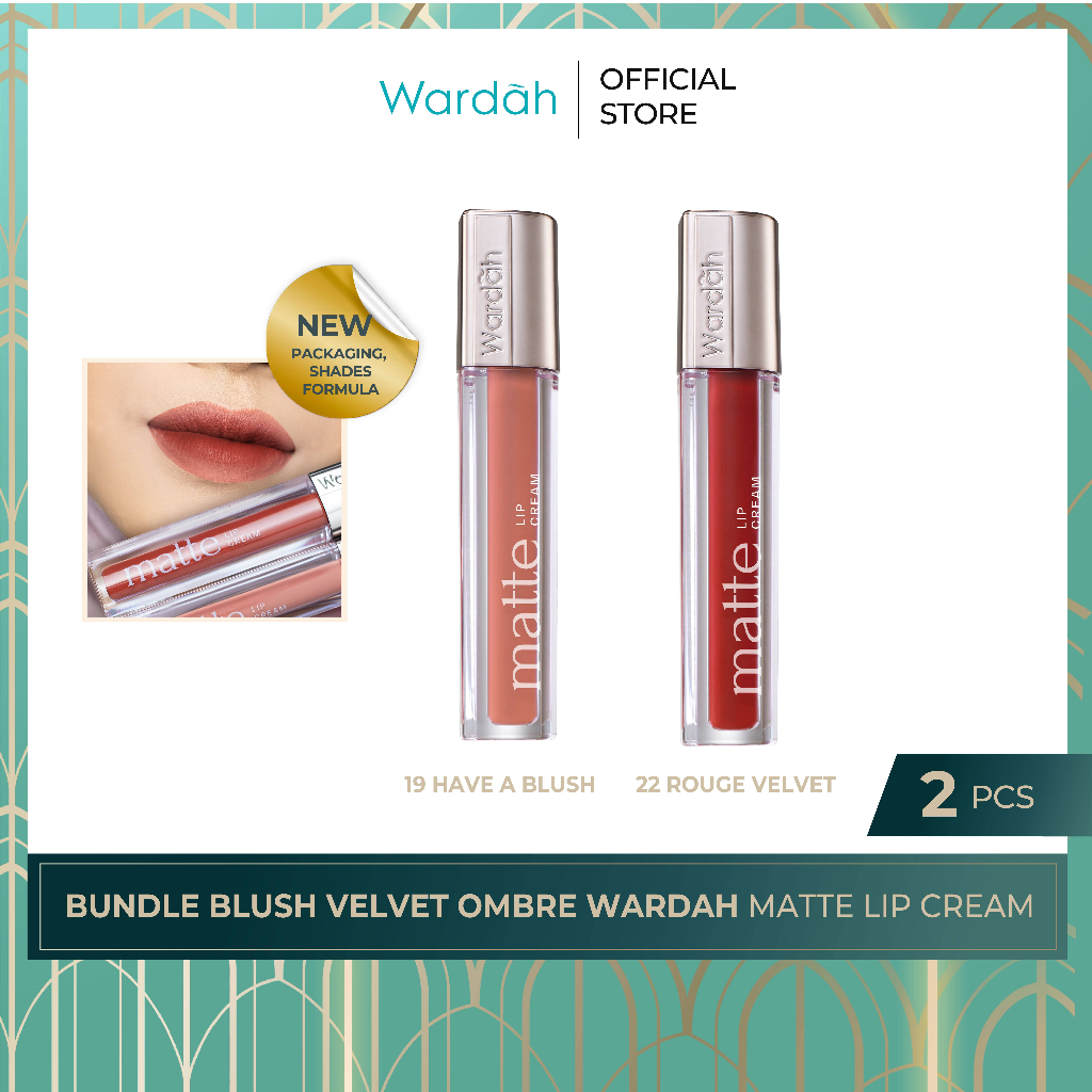 Jual Wardah Original Wardah Bundle Blush Velvet Wardah exclusive matte ...