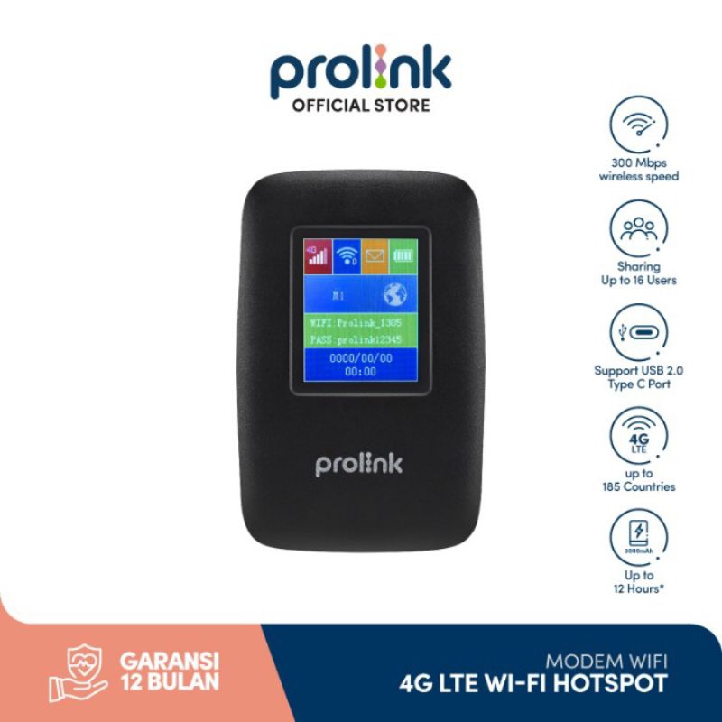 Jual prolink dl-7202 mobile wifi hotspot 4g lte n300 modem mifi unlock ...