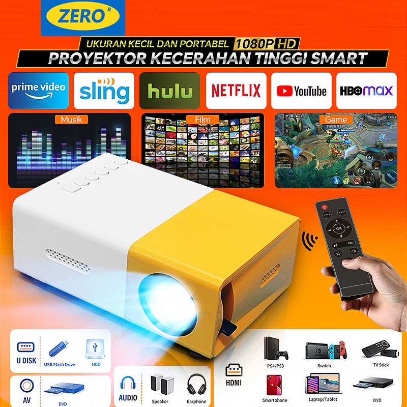 Jual M96 Proyektor mini YG300 Portable Led mini Proyektor hp mini Home ...