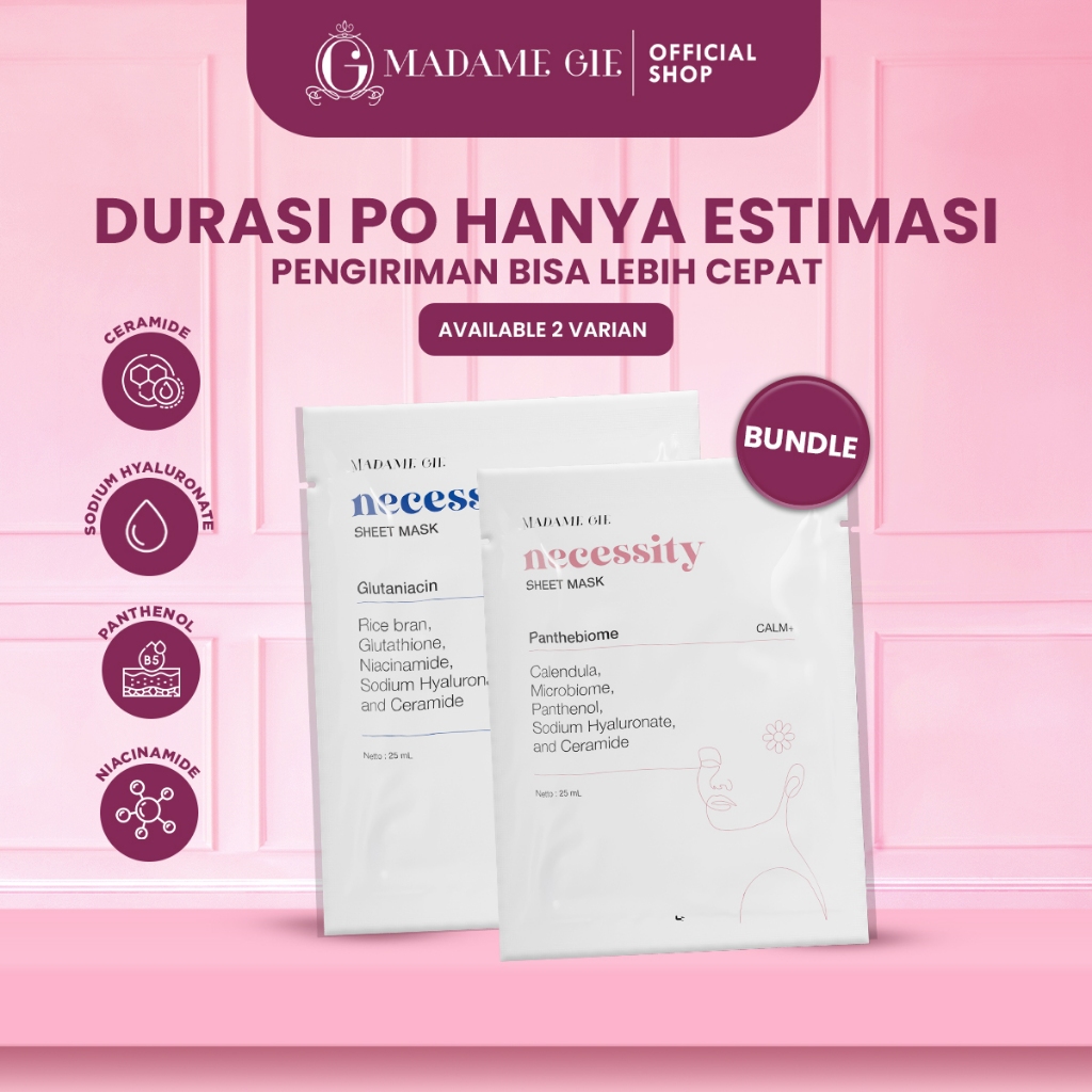 Jual [PRE-ORDER] [ISI 30] Madame Gie Necessity Sheet Mask - Masker ...