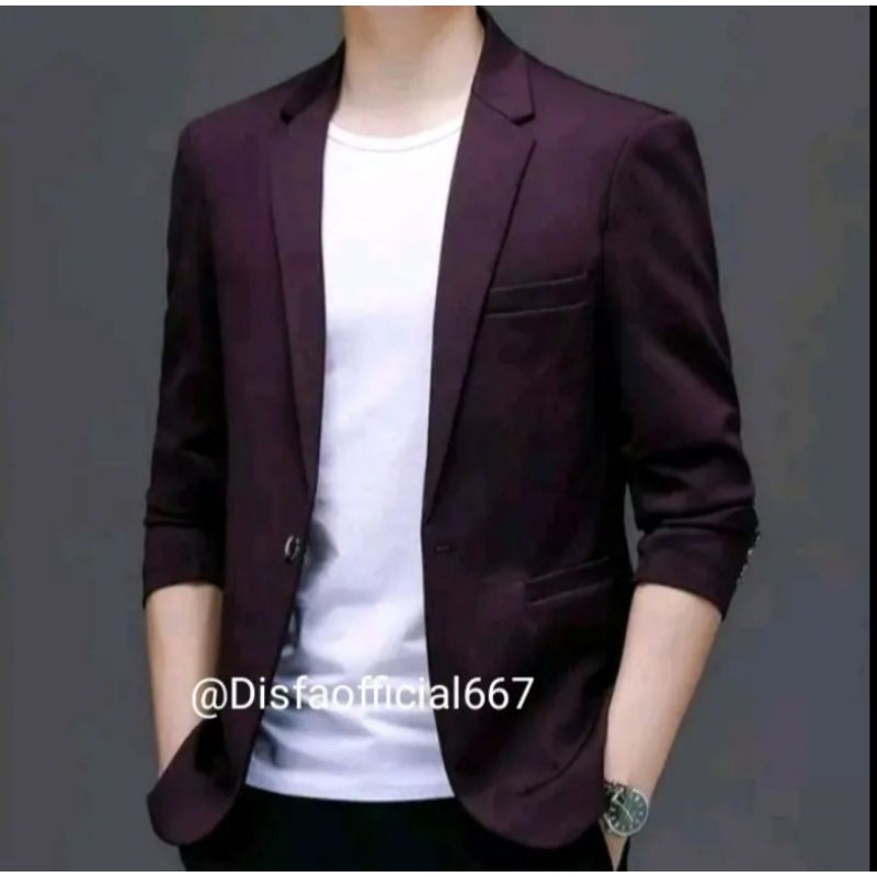 Jual Disfaofficial667 Jas Blazer Pria Formal/Jas Pria Slimfit/Jas Kantoran, Nikah, Wisuda ...