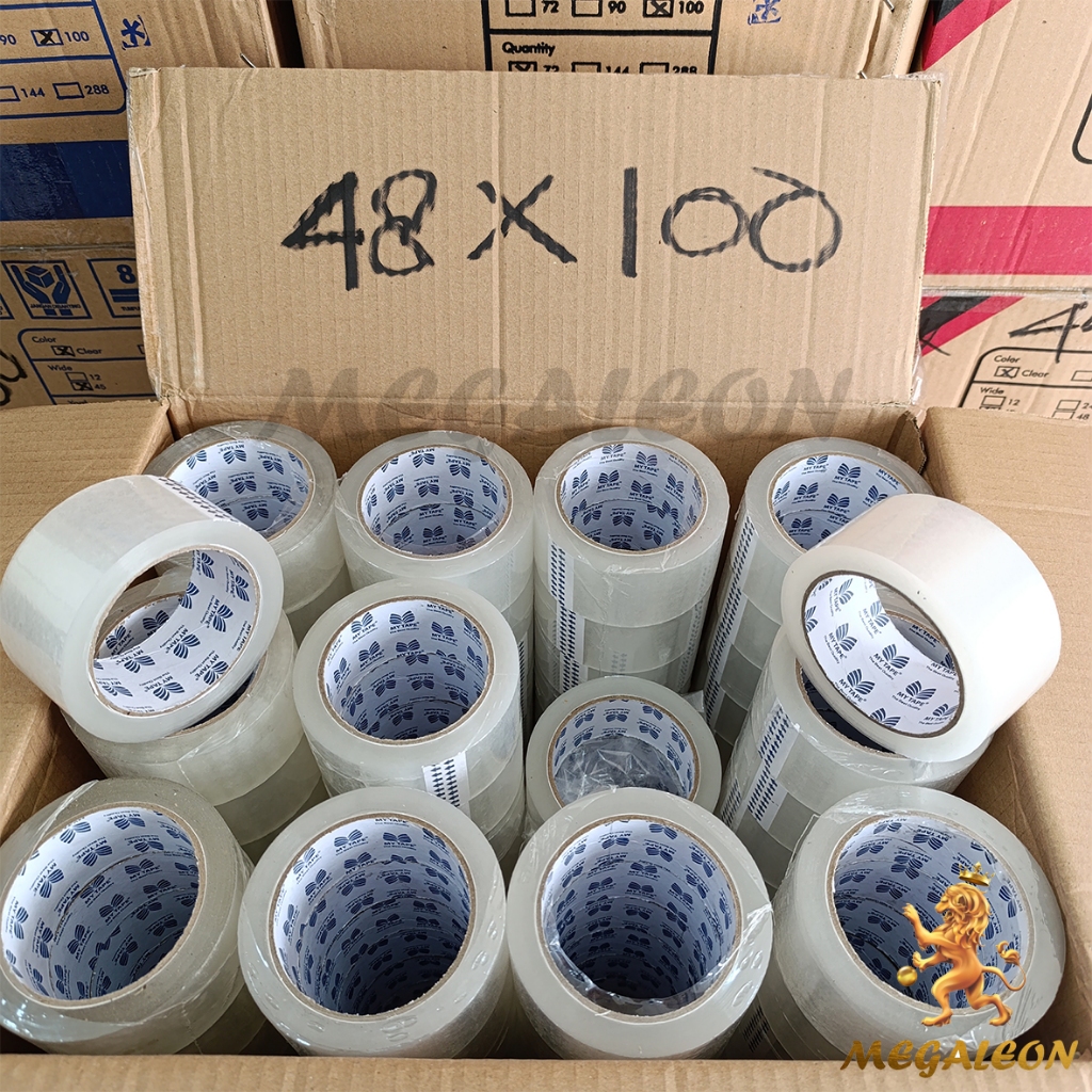 Jual DUS Lakban Bening 48mm x 100 yard Full Tape Bening MyTape (Setara ...