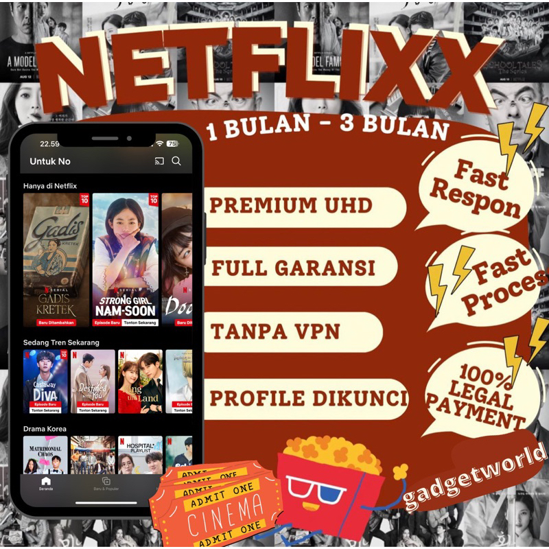 Jual NETFLIXXX 4KUHD 1-3B TANPA VPN PUAZZ NONTON AMAN LANCAR | Shopee Indonesia