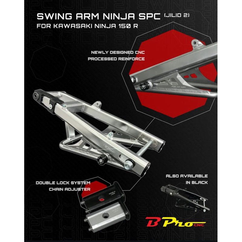 Jual Swing Arm BPRO Racing Alumunium Ninja 150 R / KR / SS SPC ...
