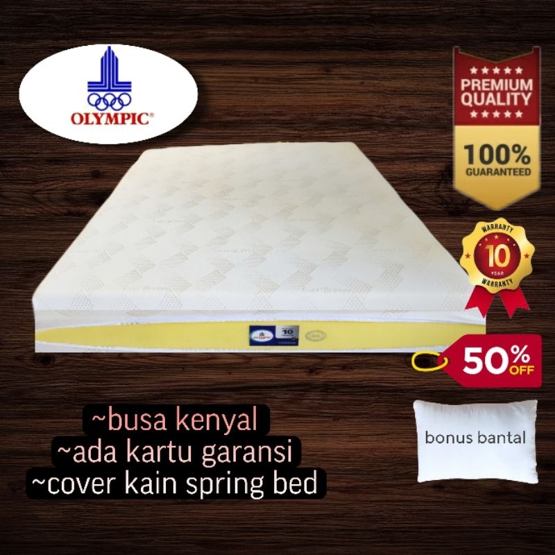 Jual KASUR BUSA OLYMPIC D16 DISCOUNT GEDE[BONUS BANTAL] GARANSI 10 ...