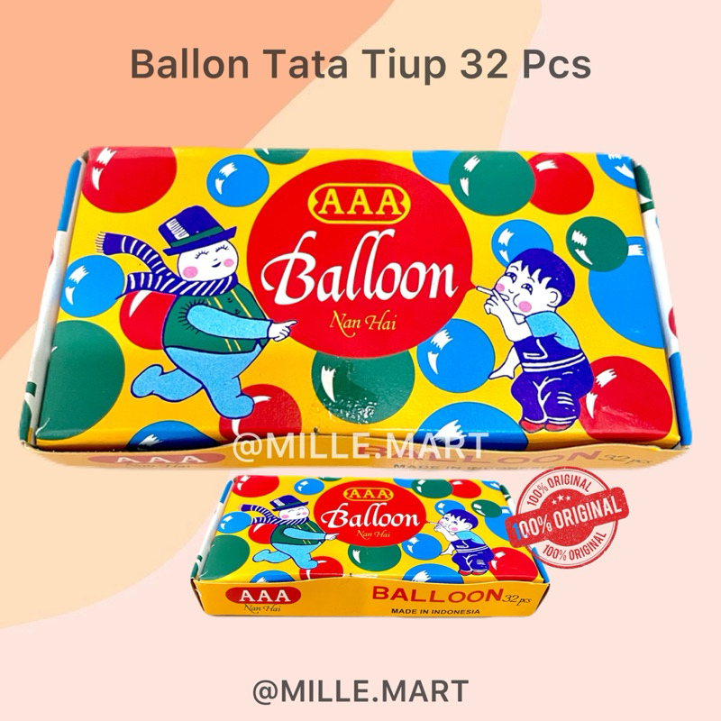 Jual BALON TIUP AAA ORIGINAL BALON TIUP PERMAINAN JADUL ISI 32 PCS ...