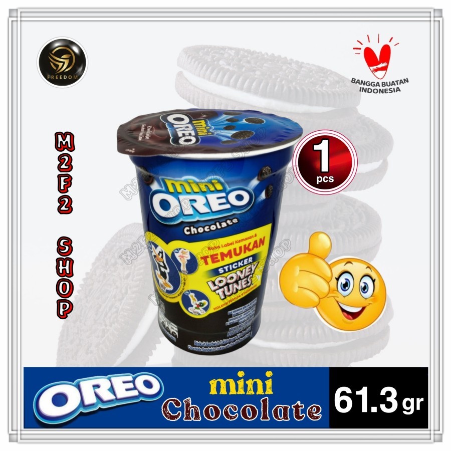 Jual Biskuit Oreo Cup Mini Chocolate Flavored Creme | Krim Cokelat - 61 ...