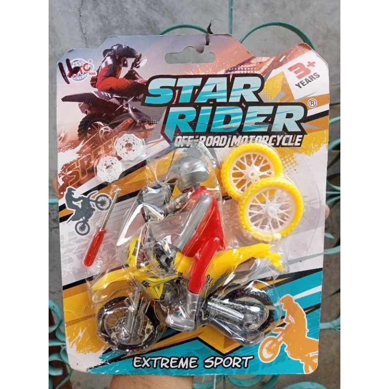 Jual Star Rider Offroad Motorcycle/ Mainan Motor Trail Cross Ban Serep ...
