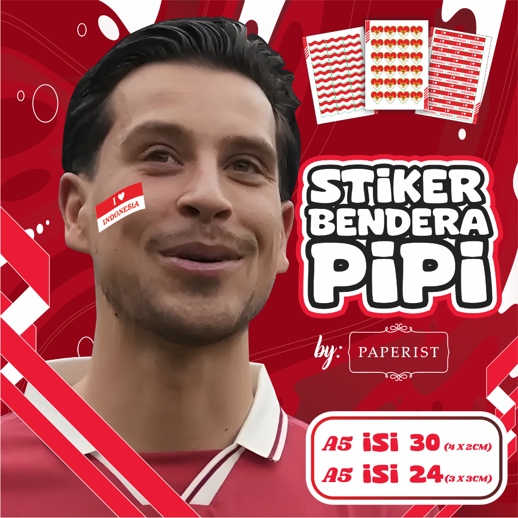 Jual Stiker Bendera Pipi / Tempelan Bendera Pipi / Bendera Pipi ...