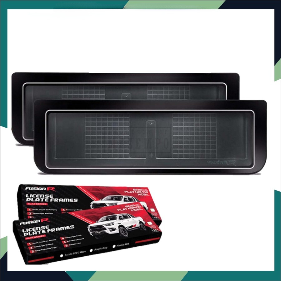 Jual Stand Dudukan Plat Nomor Mobil FUSION R Cover Akrilik | Shopee ...